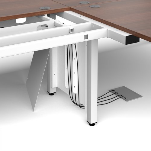 Connex vertical cable riser 1200mm - white COUEDCR-WH