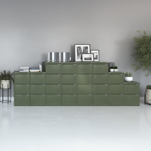 Bisley steel 3 drawer public sector contract filing cabinet 1016mm high ...