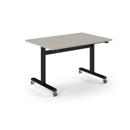 Pro Flip Rectangular Table 1200 x 800, Black Frame, Light Grey Top ...