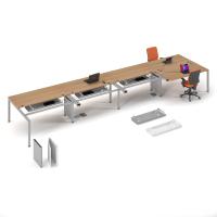 Connex vertical cable riser 1200mm - white