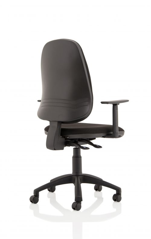Eclipse XL Lever Task Operator Chair Black With Height Adjustable Arms ...