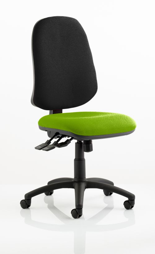 Eclipse XL Lever Task Operator Chair Bespoke Colour Seat Lime - Office ...