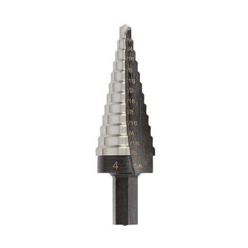 Irwin Unibit 3/16 to 7/8 in. X 6 in. L High Speed Steel Step Drill Bit ...