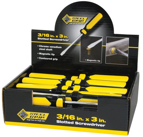 Steel Grip 3/16 in. X 3 in. L Slotted Screwdriver 1 pc | Drivers – City ...