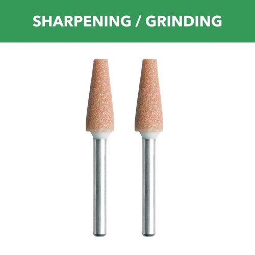 Dremel 1/4 in. X 1-1/2 in. L Aluminum Oxide Grinding Stone 2 pk ...