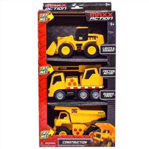 Sunny Days Maxx Action Mini Construction Vehicles Multicolored | Toys ...