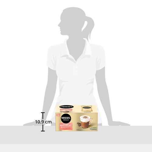 Nescafe Gold Cappuccino Unsweetened Instant Coffee Sachets (Pack 50)