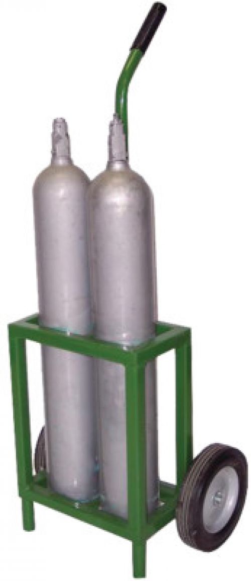 Medical Series Carts, Holds 2 D or E Cylinders, 8" Semi-Pneumatic ...