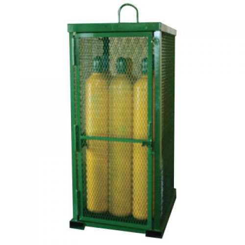 Storage Series Cylinder Cage, Locking Door, (12) Hi-Pressure Cylinders ...