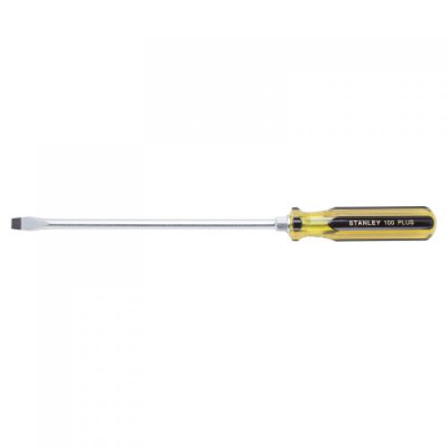 100 Plus Round Blade Standard Tip Screwdrivers, 3/8 in, 15 1/4 in Long ...