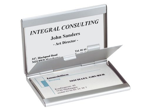 Sigel Business card case 2 compartments 30 cards