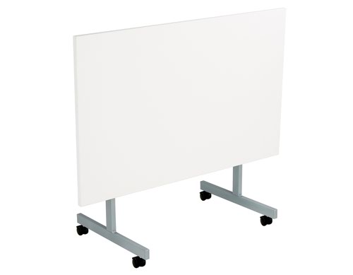 One Eighty Tilting Table 1200 X 800 Silver Legs White Rectangular Top
