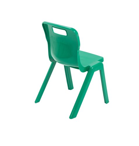 Titan One Piece Classroom Chair 363x343x563mm Green (Pack of 10 ...